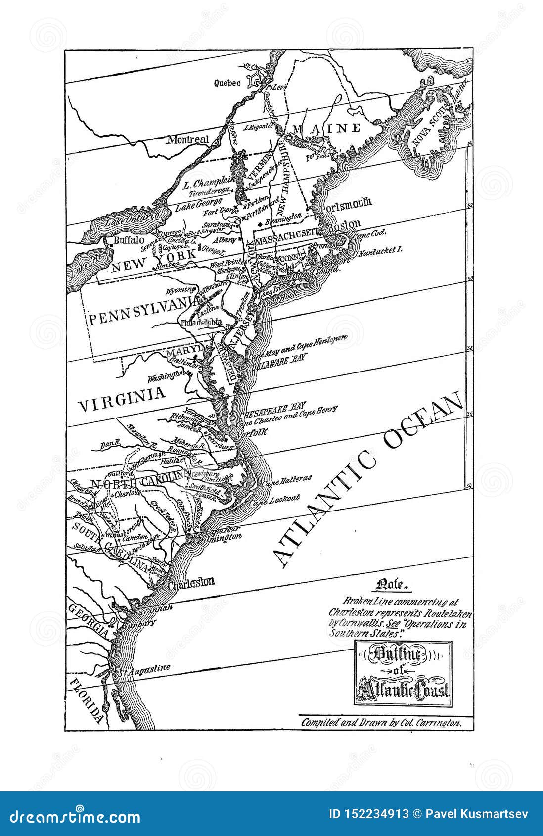 American Revolution Map Rivers