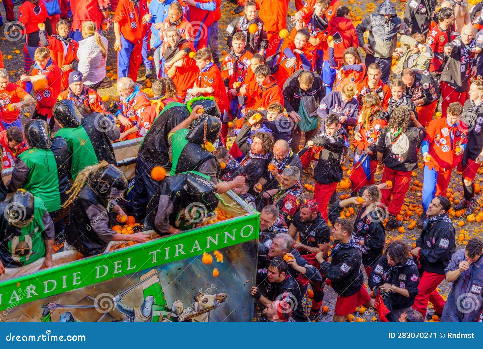 Battle of the Oranges, Historical Carnival of Ivrea Editorial Photo ... Battle of the Oranges, Historical Carnival of Ivrea Editorial Photo ...