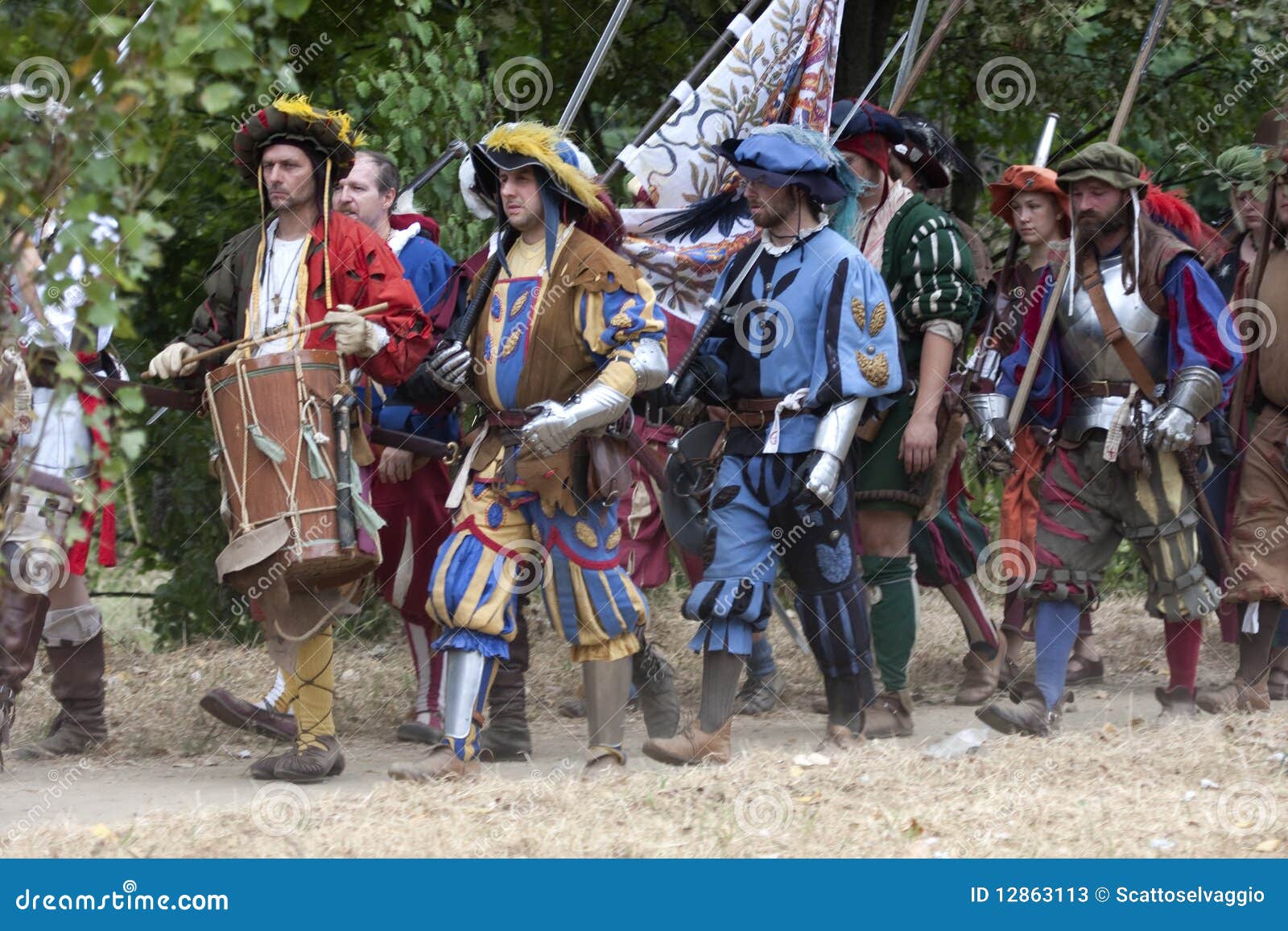 Battle of Pavia: Landsknechts on the March Editorial Stock Photo ...