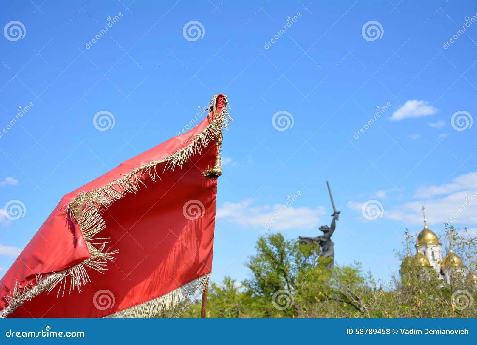Battle red flag stock photo. Image of holiday, hammer - 58789458