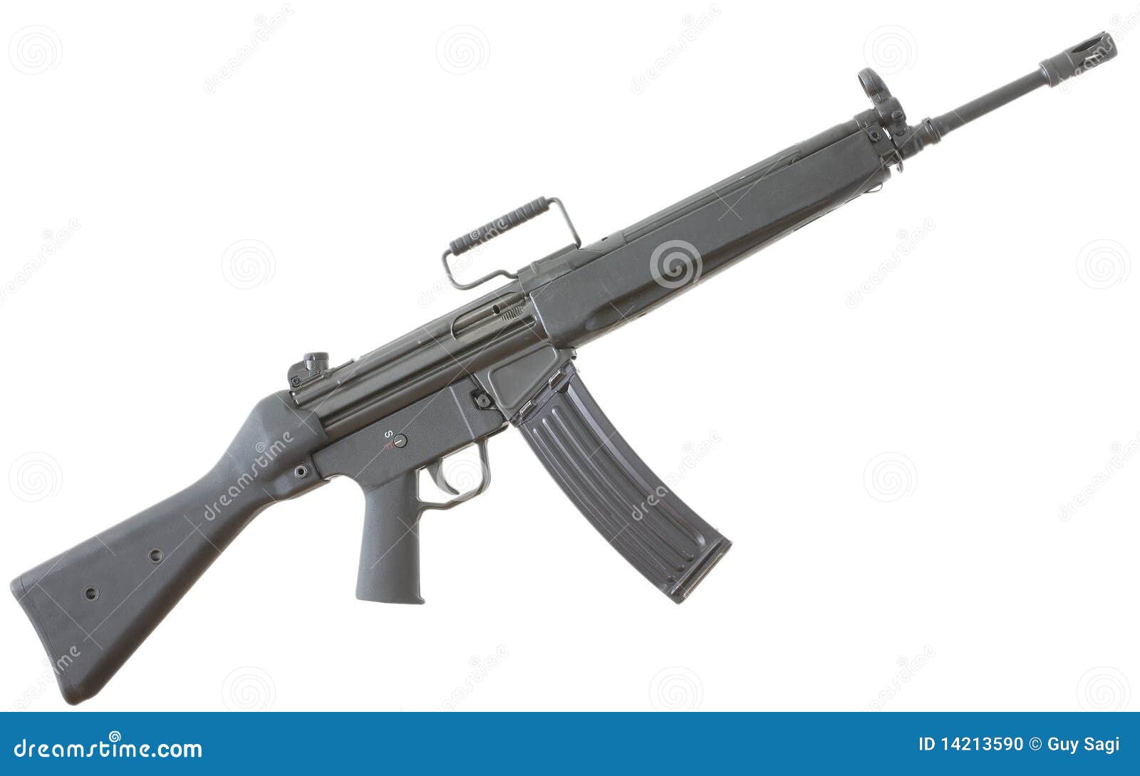 Battle rifle stock photo. Image of barrel, weapon, rifle - 14213590