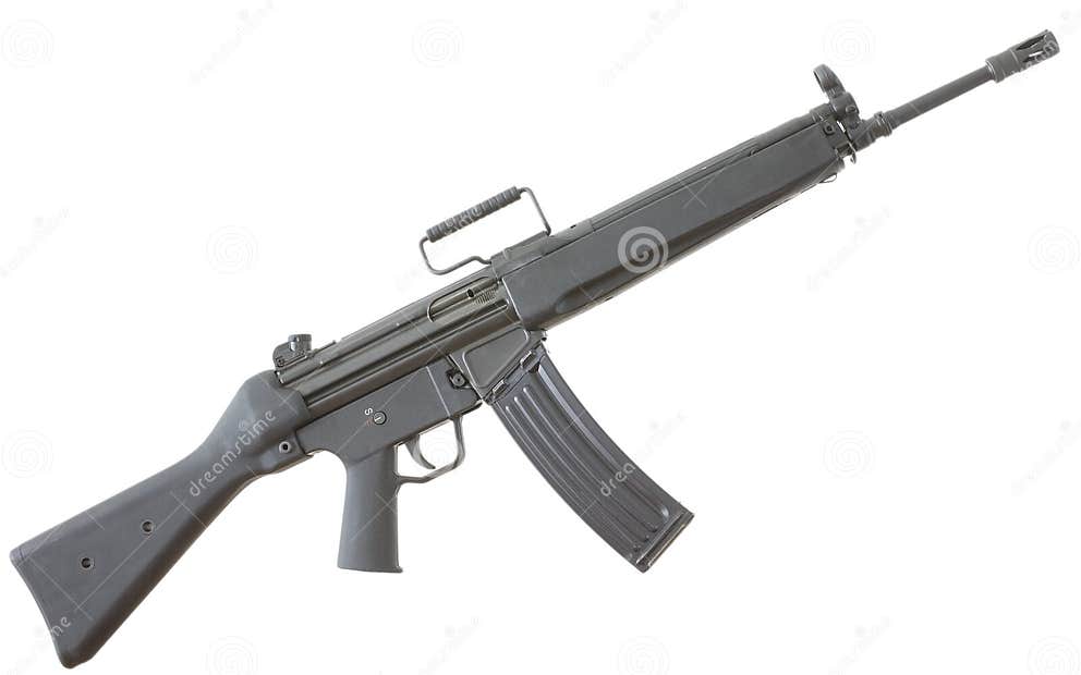 Battle rifle stock photo. Image of barrel, weapon, rifle - 14213590