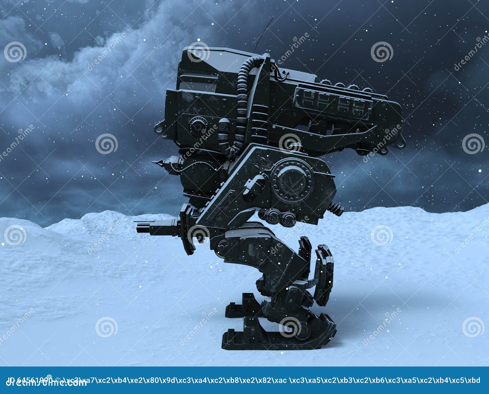 Battle robot stock illustration. Illustration of attack - 64561990