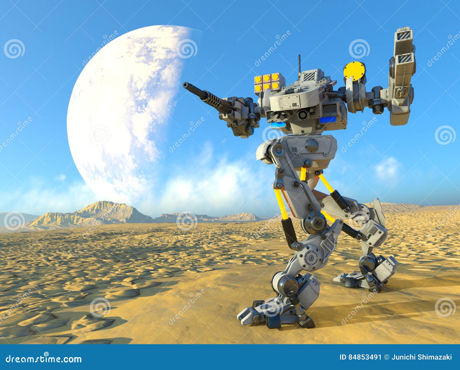 Battle robot stock image. Image of rocket, military, affairs - 84853491