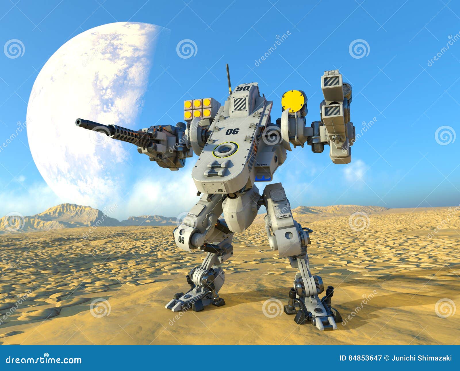 Battle robot stock image. Image of weapon, attack, demand - 84853647