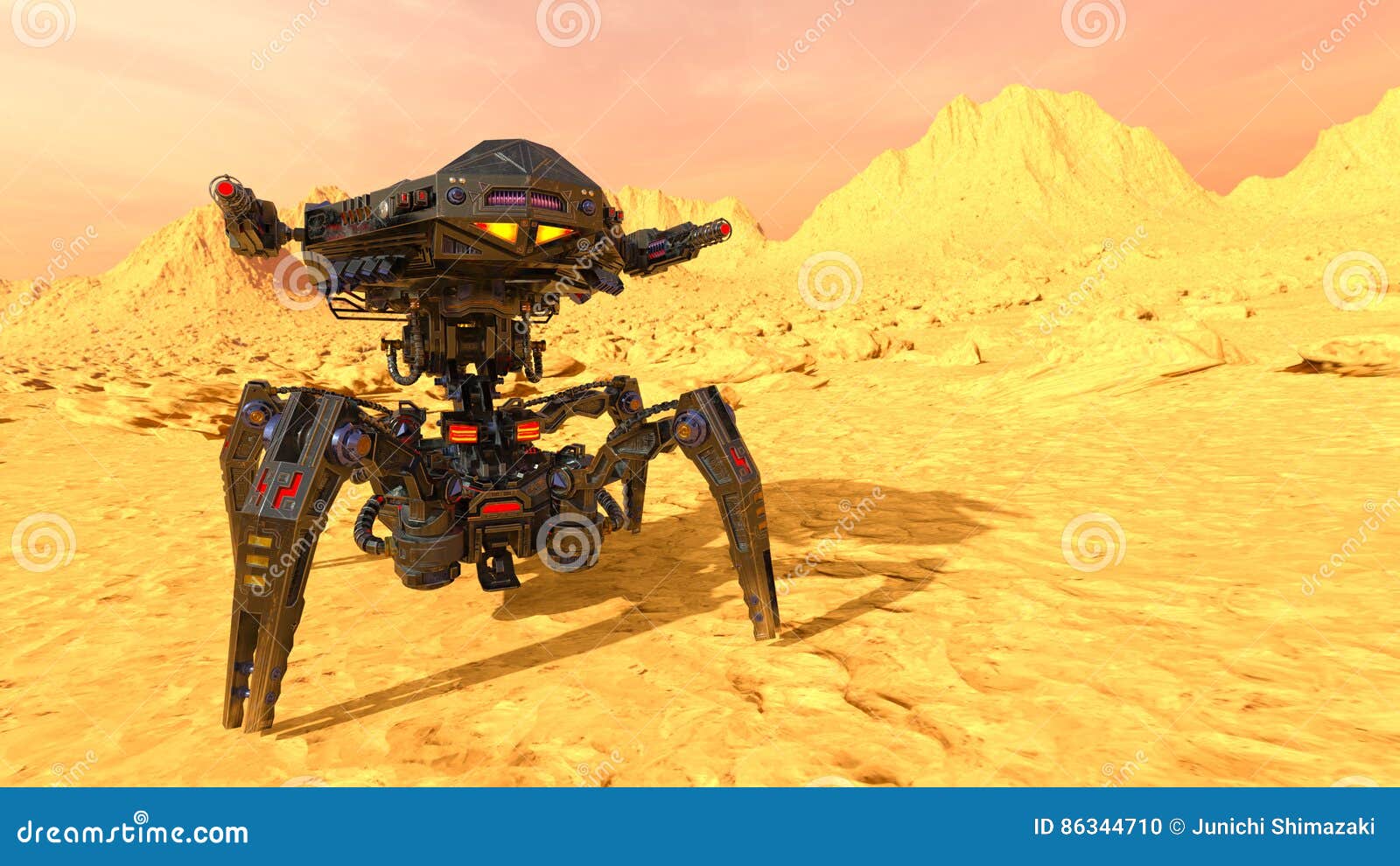 Battle robot stock illustration. Illustration of battle - 86344710