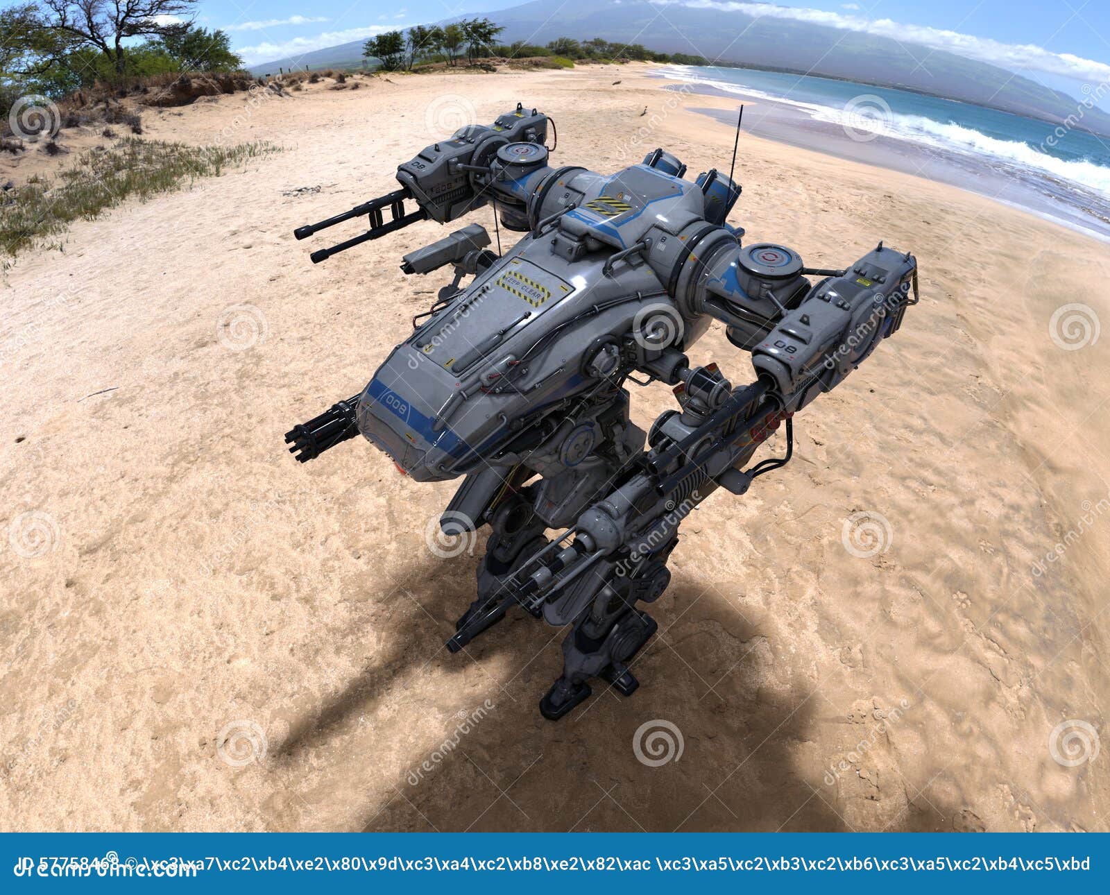 Battle robot stock photo. Image of bipedalism, cannonball - 57758468