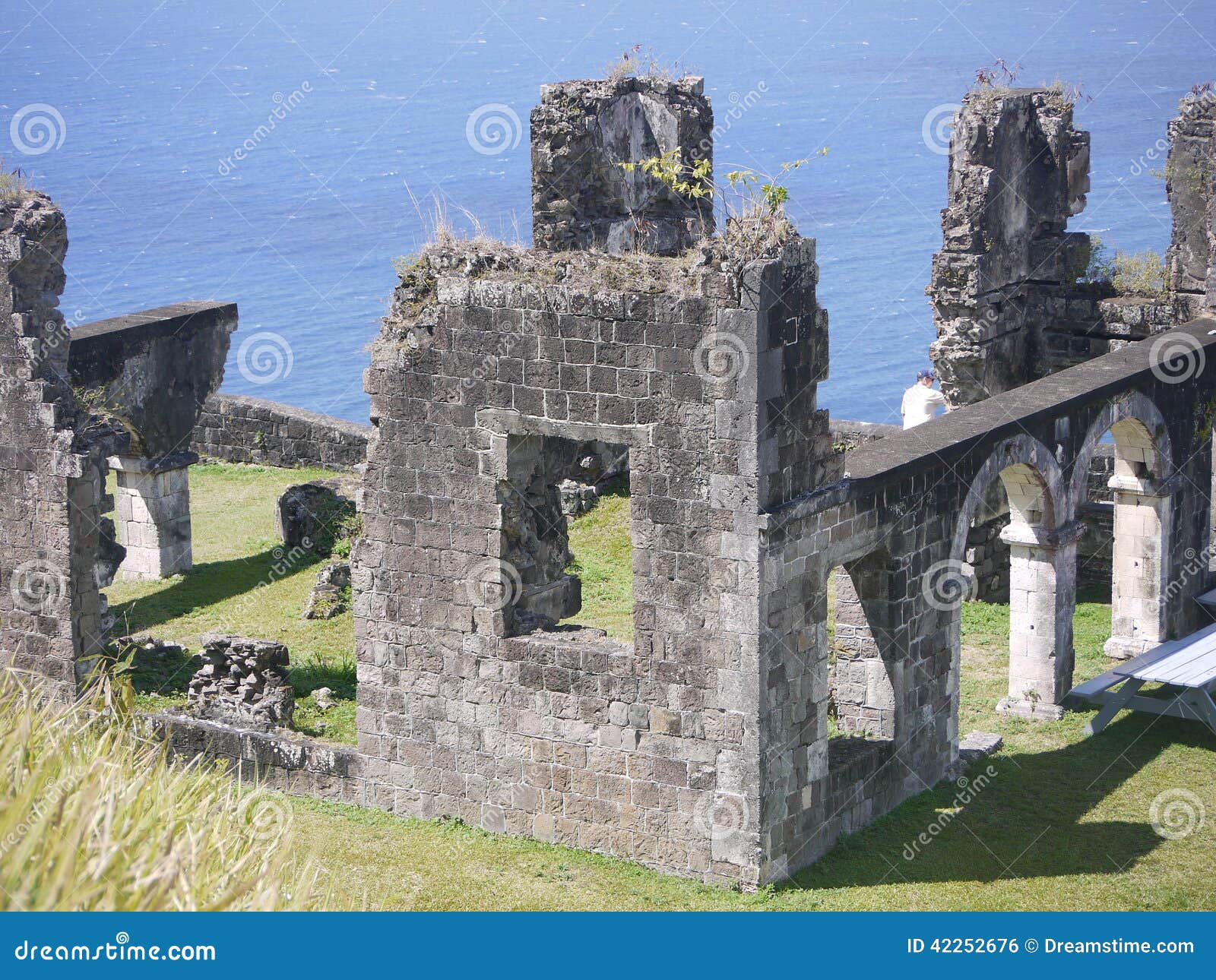 Battle Ruins stock photo. Image of island, bright, grounds - 42252676