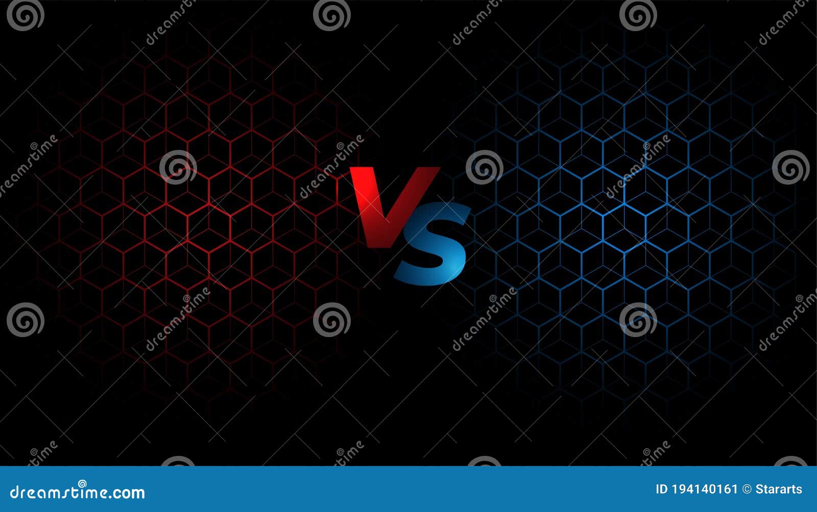 Battle Screen Versus Vs Background Template Design Stock Vector ...