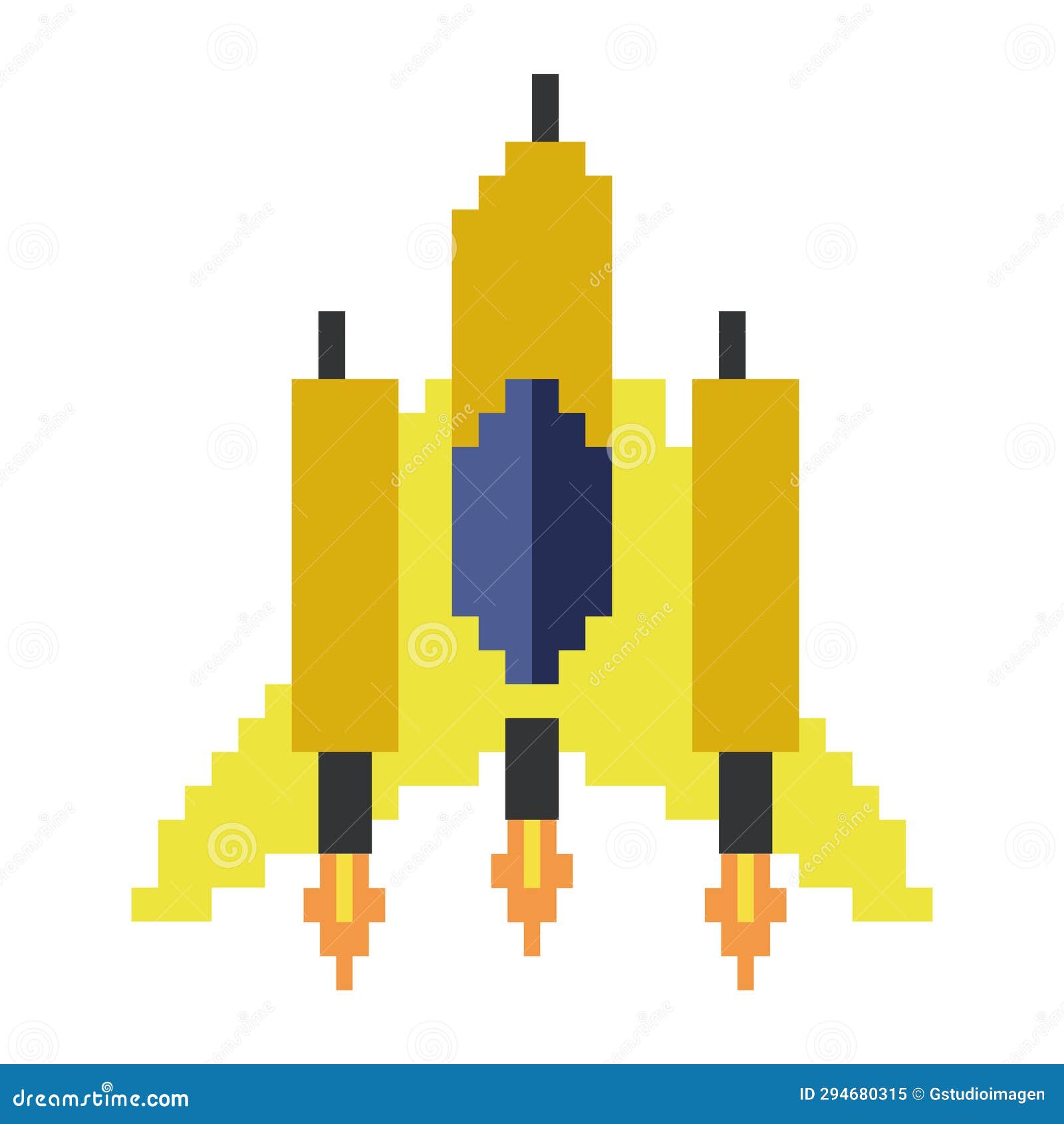 Battle ship pixels stock vector. Illustration of video - 294680315