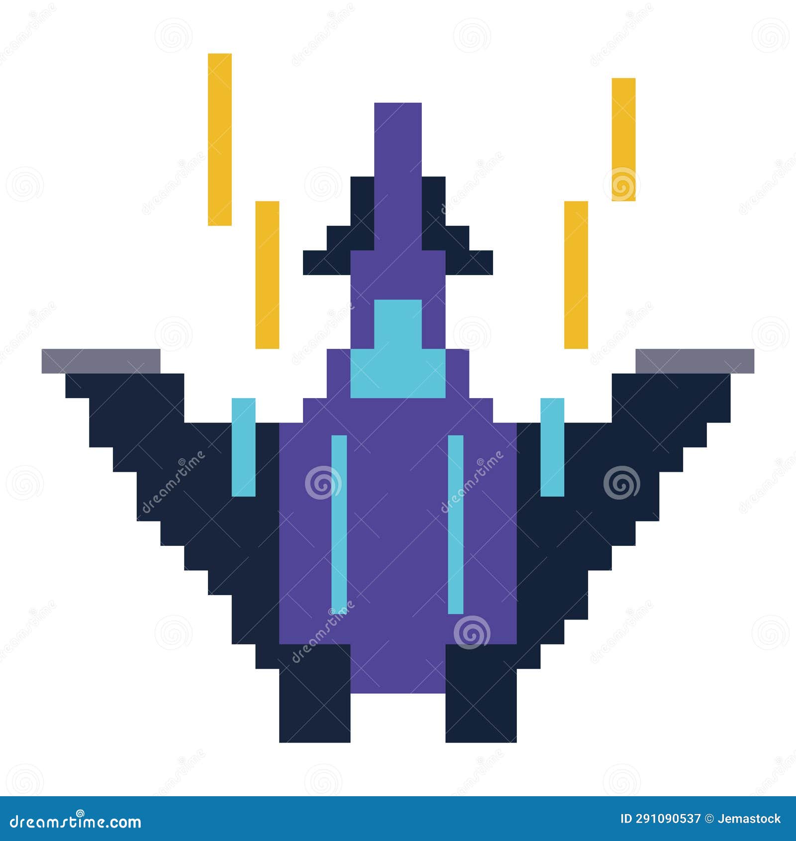 Battle ship pixels icon stock vector. Illustration of icon - 291090537