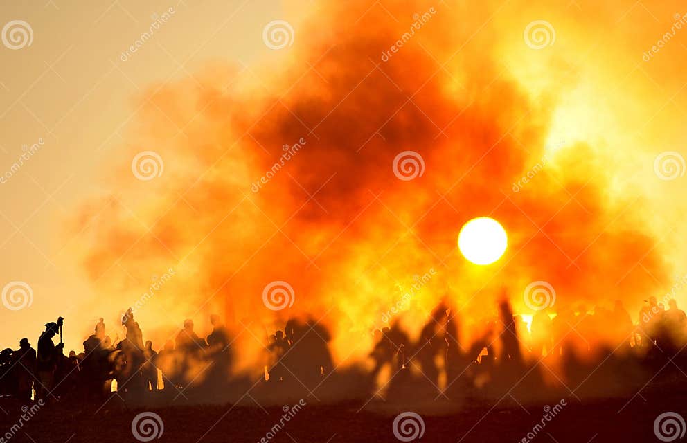 The battle with sun editorial stock image. Image of soldiers - 12316184