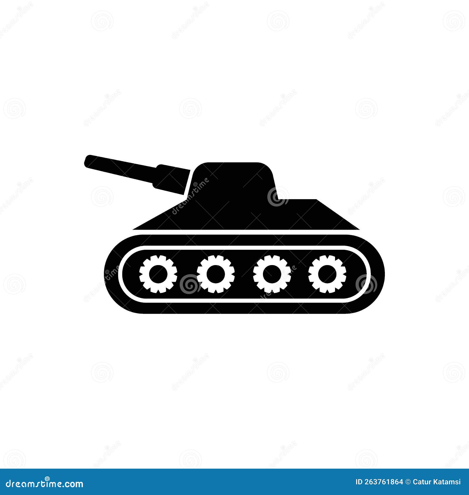 Battle Tank Icon Logo Vector Design Stock Vector - Illustration of ...