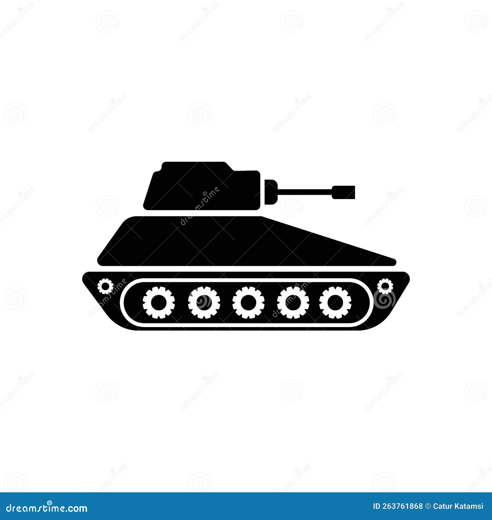 Battle Tank Icon Logo Vector Design Stock Vector - Illustration of ...