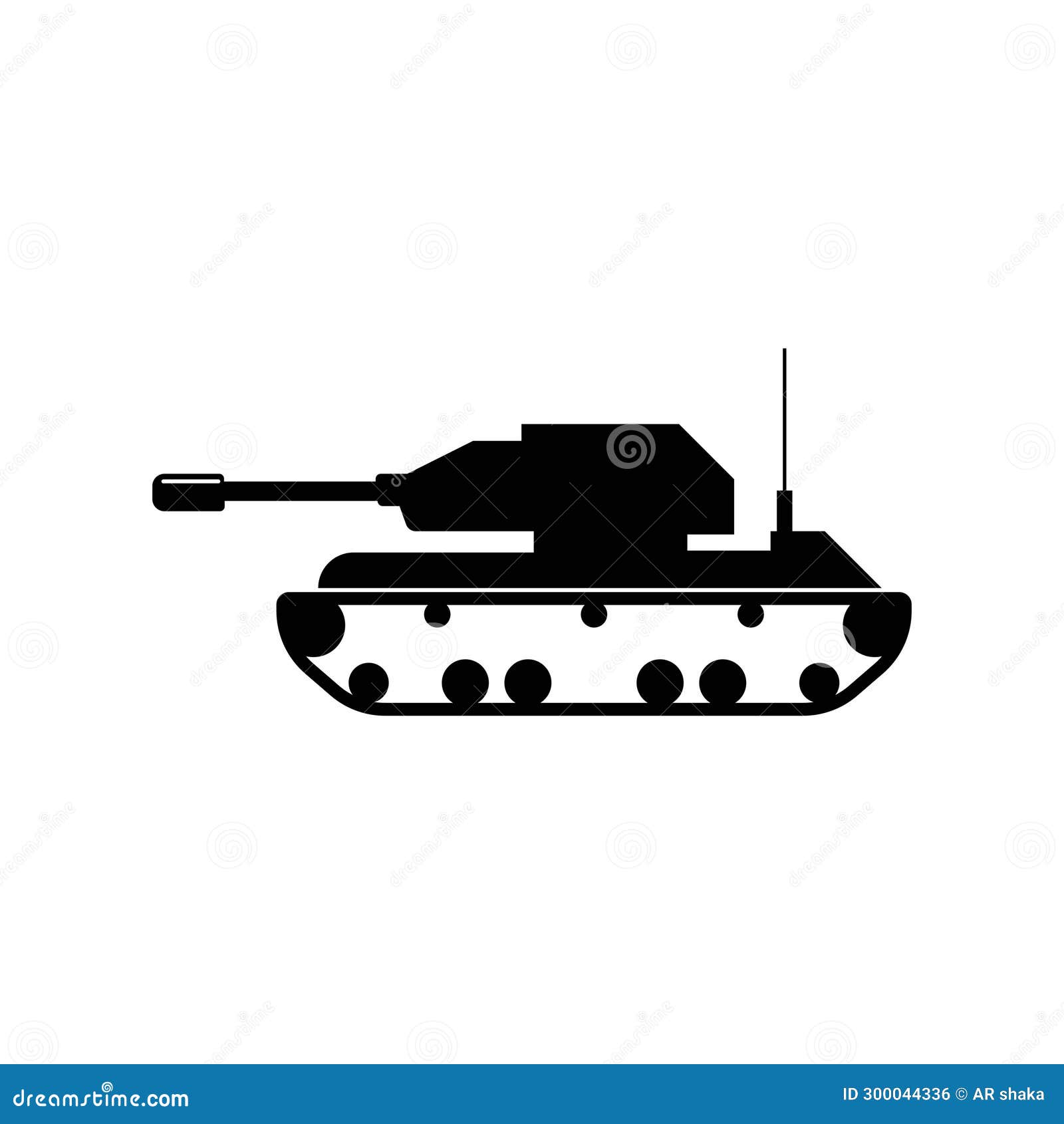 Battle Tank Icon Logo Vector Design Template Stock Vector ...
