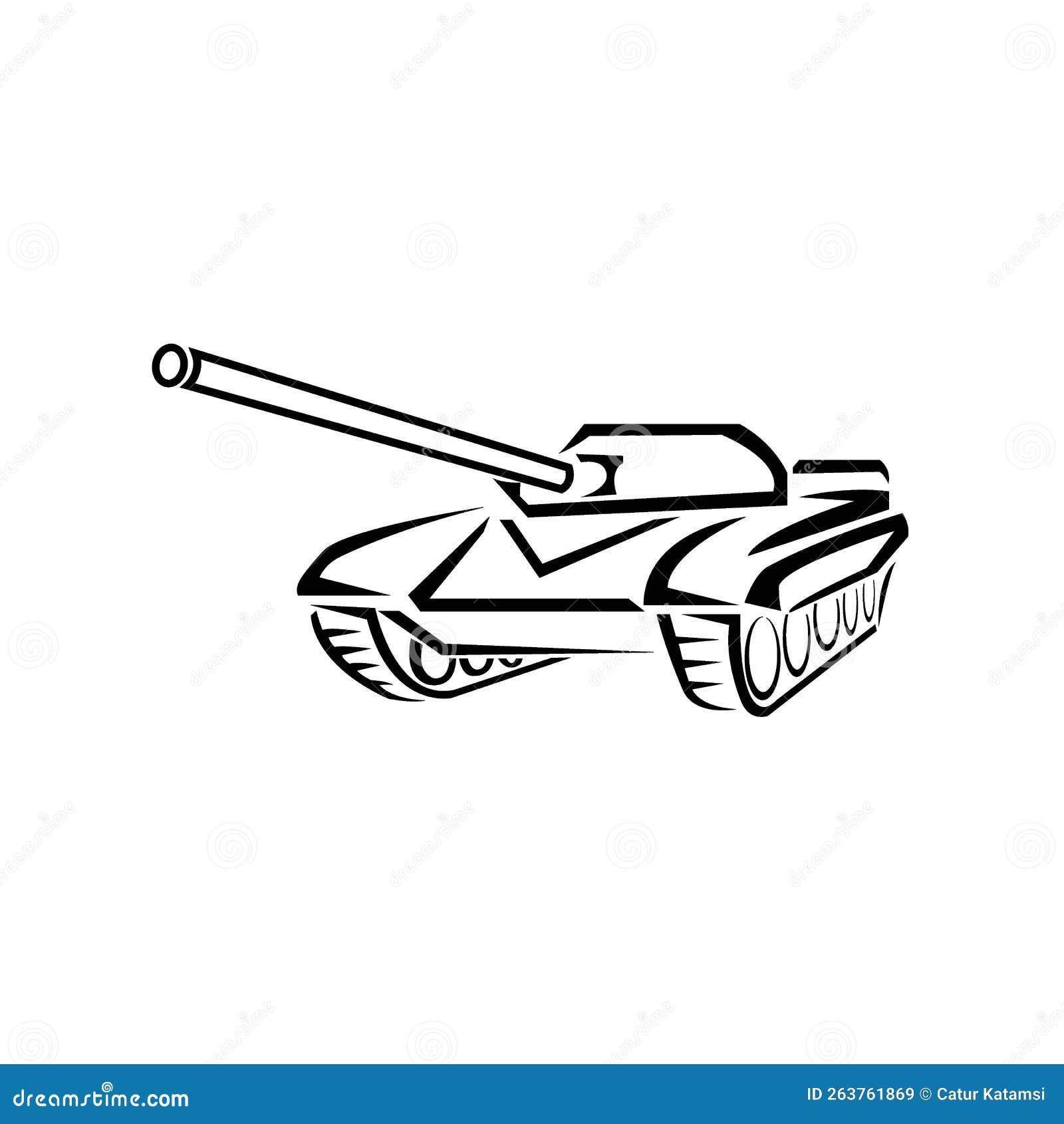 Battle Tank Icon Logo Vector Design Stock Vector - Illustration of ...