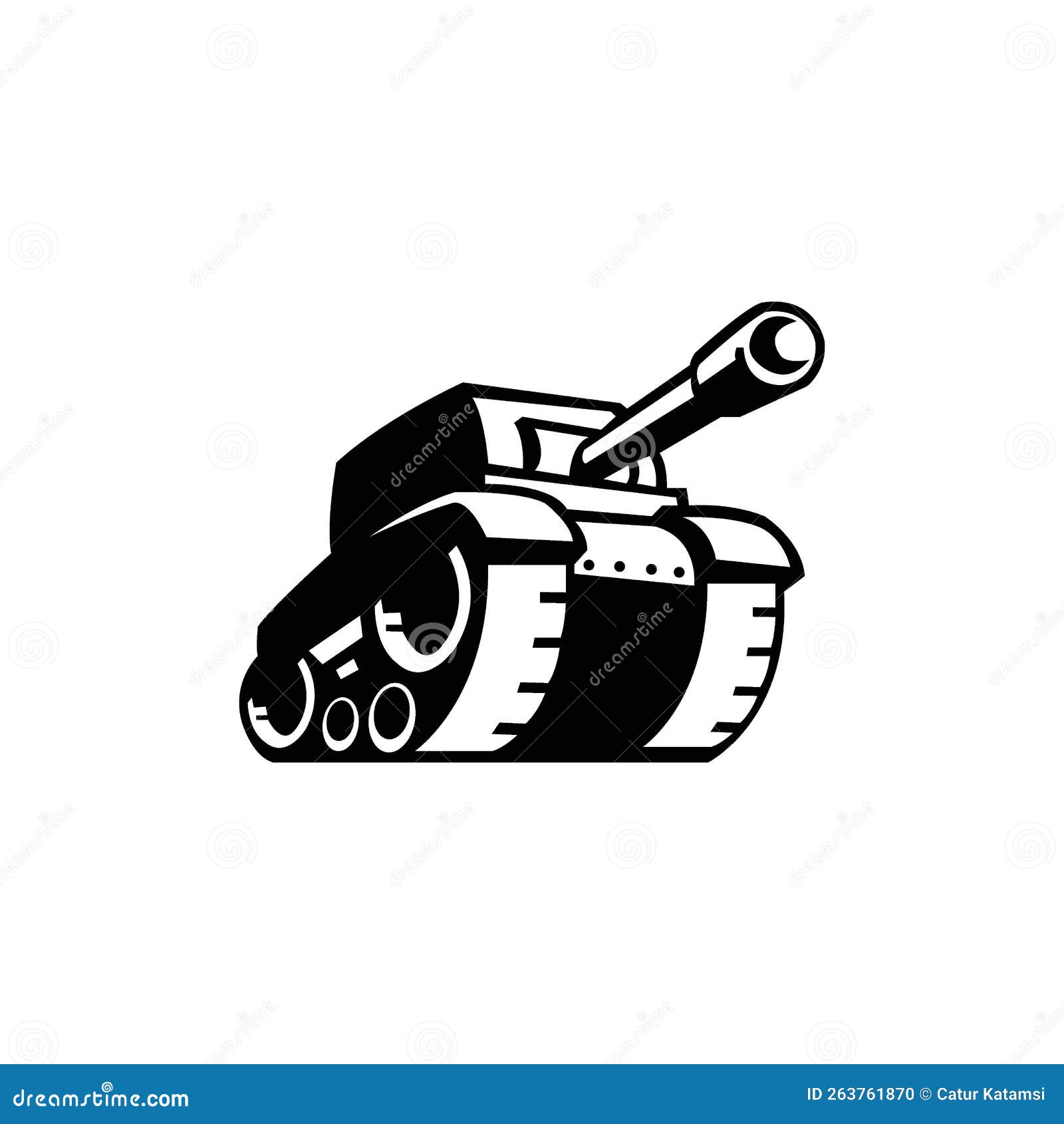 Battle Tank Icon Logo Vector Design Stock Vector - Illustration of ...
