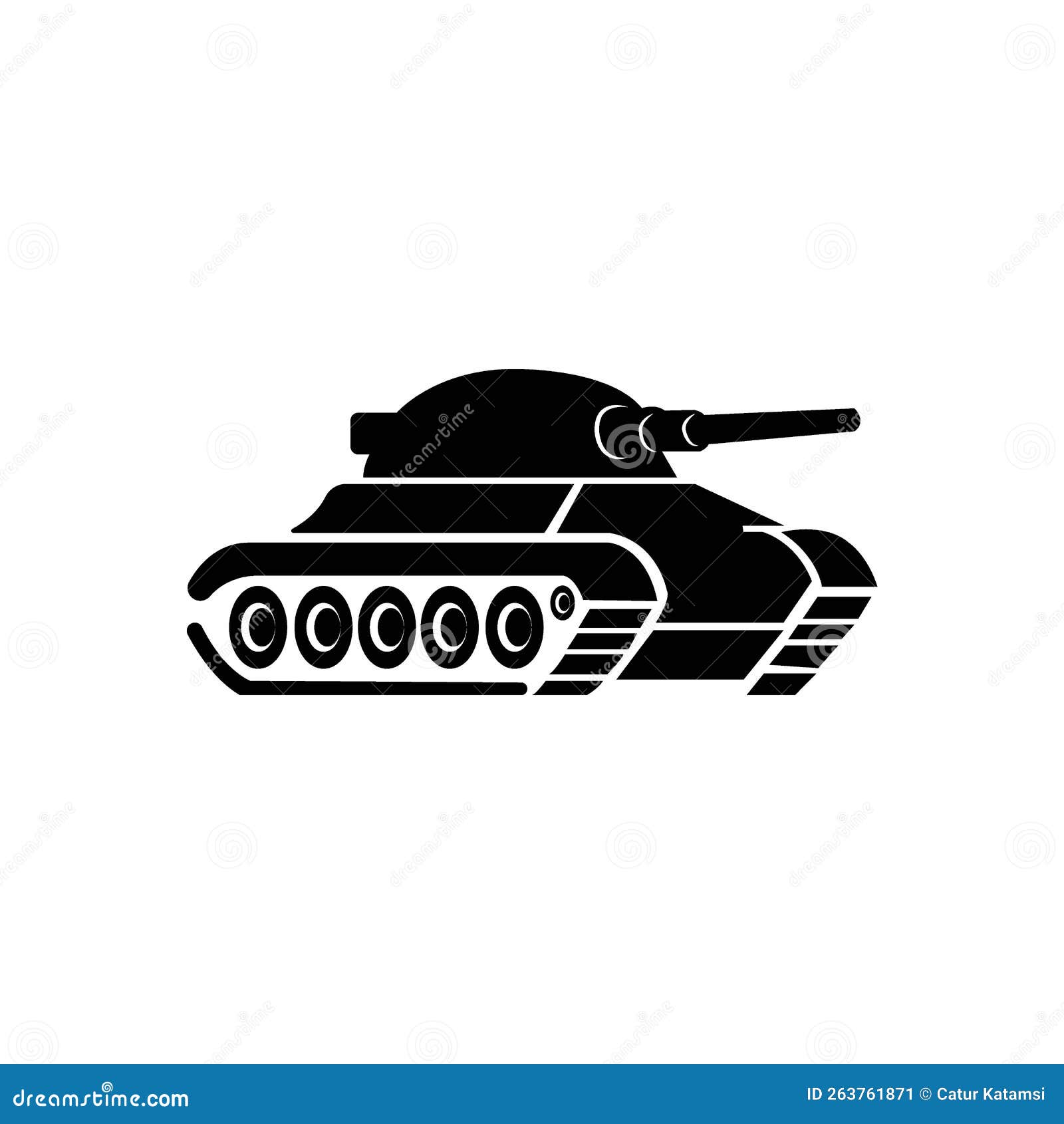 Battle Tank Icon Logo Vector Design Stock Vector - Illustration of ...