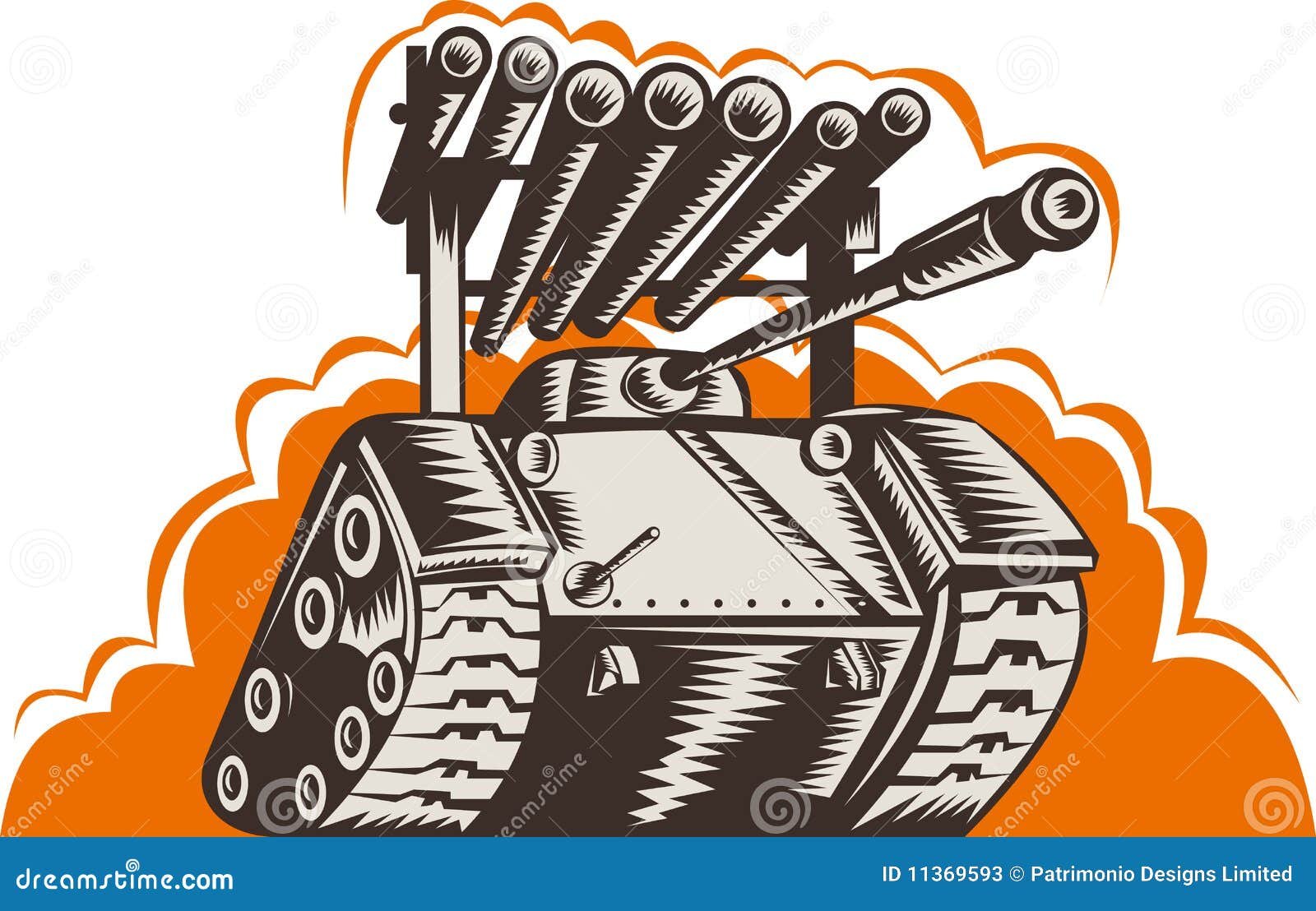 Battle Tank Rocket Launcher Stock Illustrations – 491 Battle Tank ...