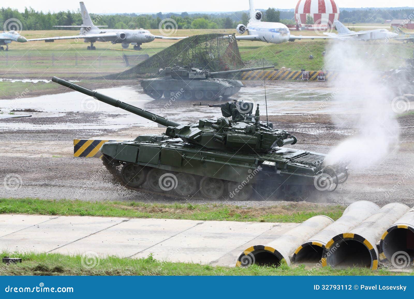 Battle Tank T-90 at Demonstrations of Technique Editorial Photography ...