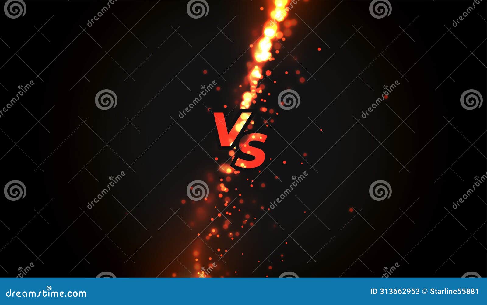 Battle Versus Vs Banner or Product Comparison Background with Sparkles ...