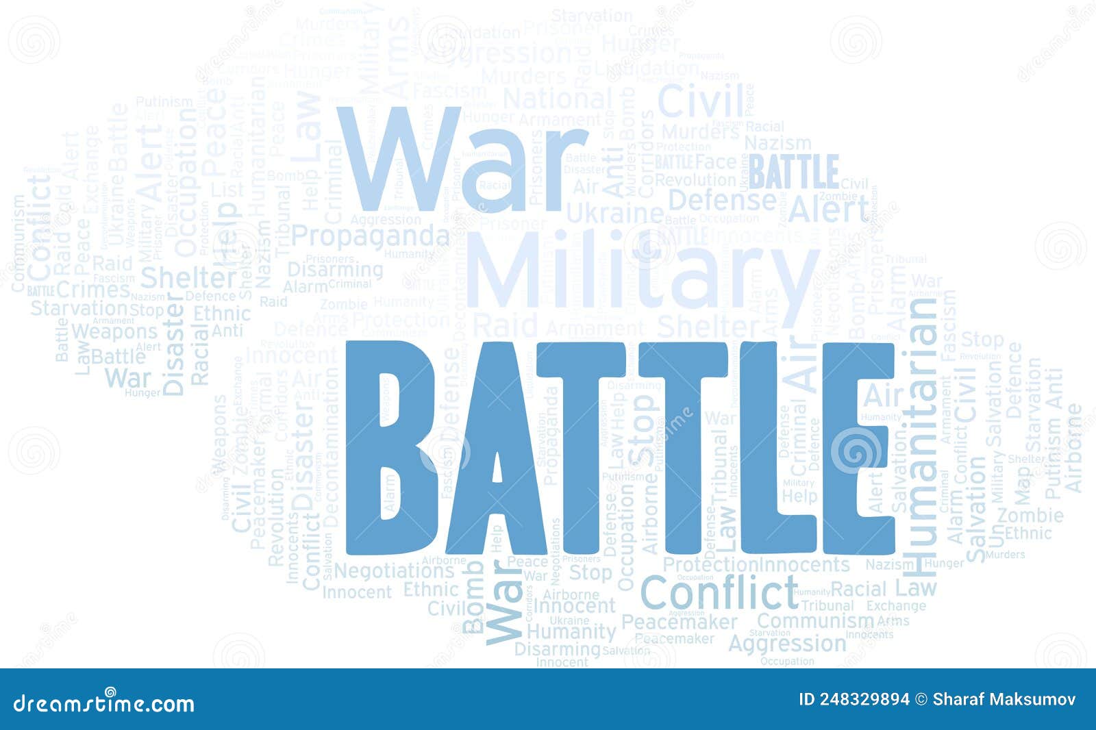 Battle Word Cloud. Vector Made with the Text only. Stock Vector ...