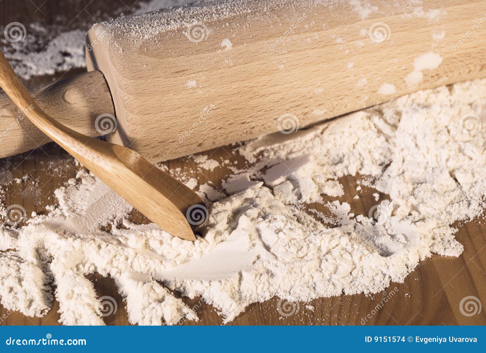 Battledore for Dough and Spoon Stock Photo - Image of battledore, dough ...