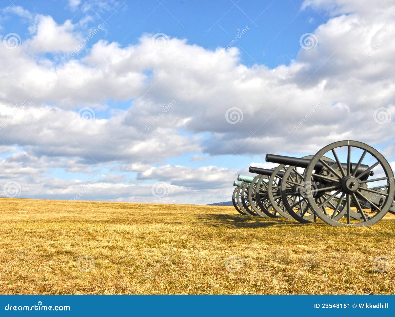 Battlefield Cannons stock image. Image of spoke, battlefield - 23548181