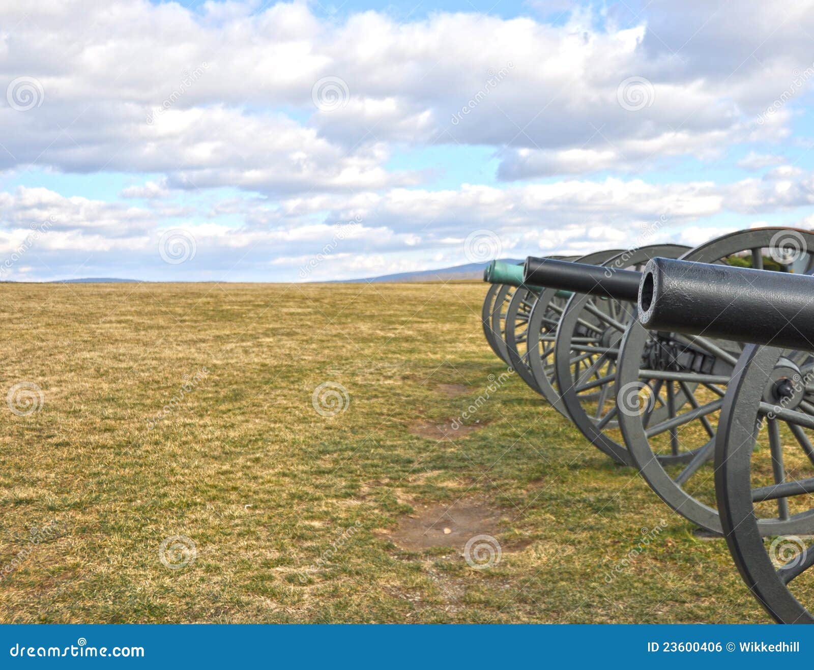 Battlefield Cannons stock photo. Image of cannon, barrel - 23600406