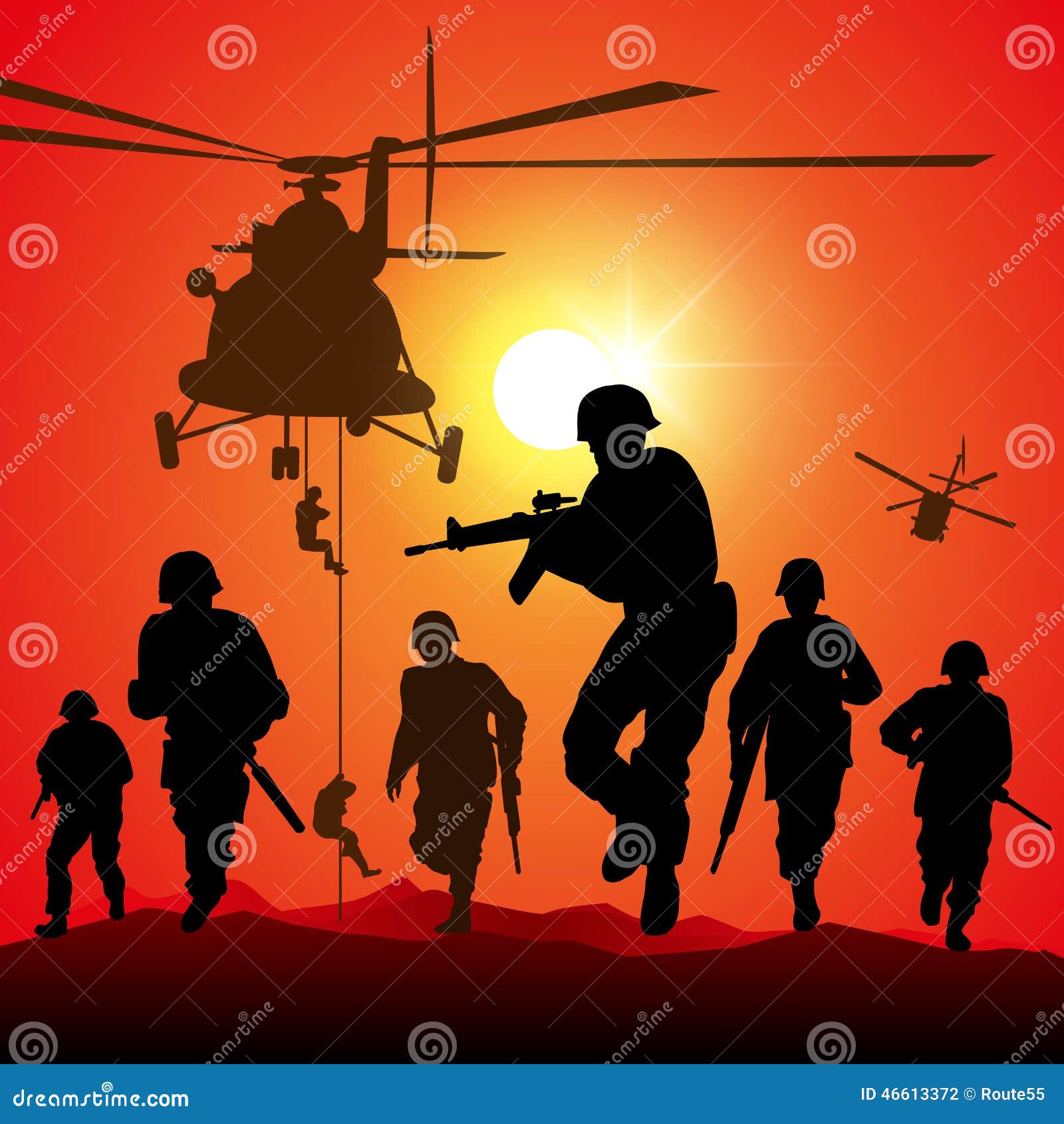 Commando Crouching Game Sprite Vector Illustration | CartoonDealer.com ...