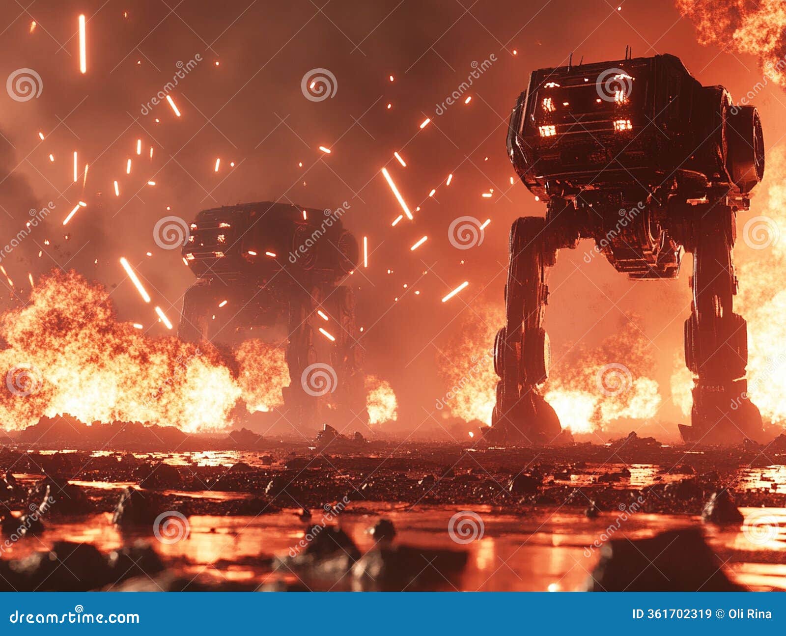 A Battleground of Combat Robots with Explosions and Laser Radiation ...