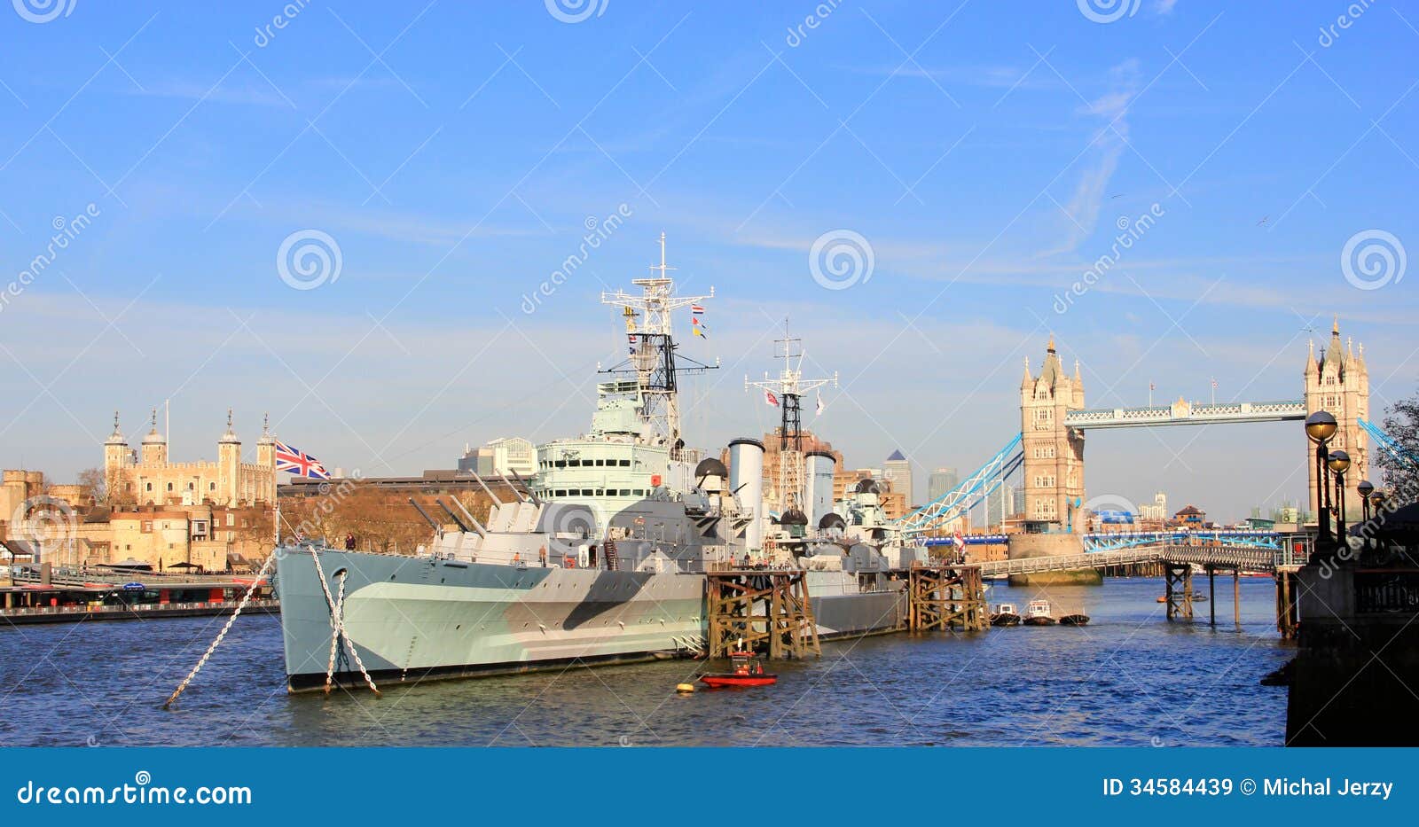 Battleship British Navy in London Editorial Stock Image - Image of ...