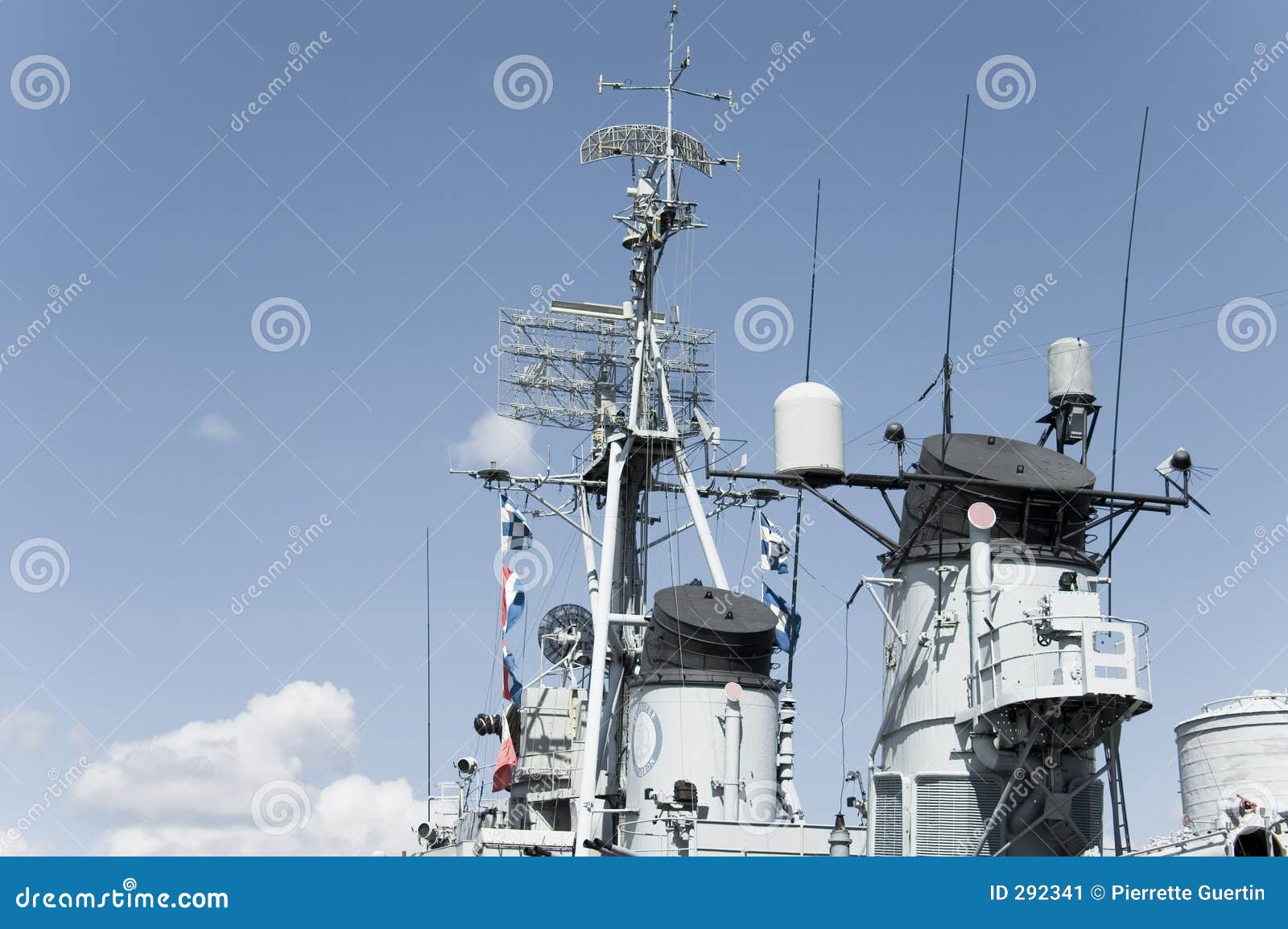 Battleship control tower stock image. Image of american - 292341
