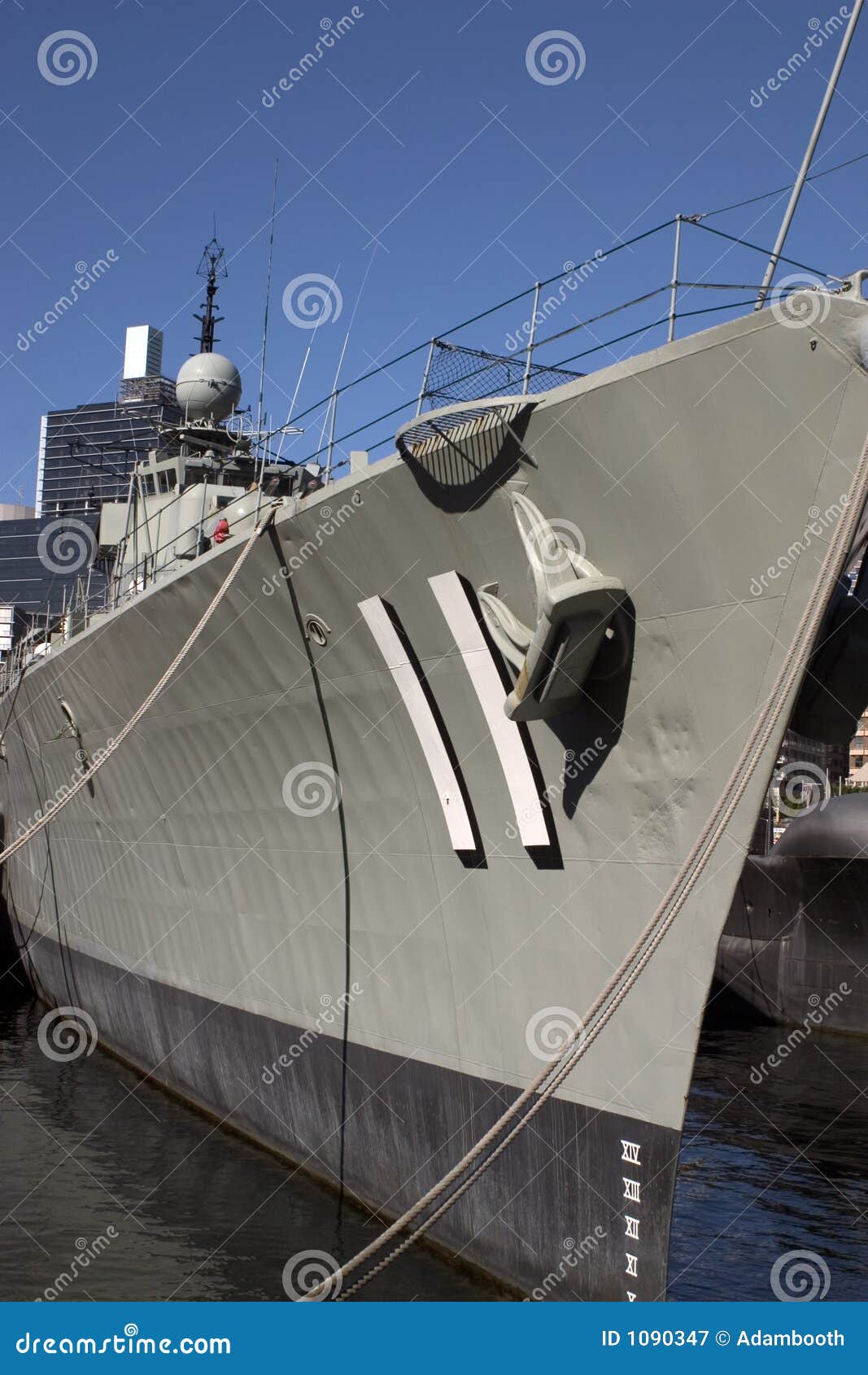 Battleship HMAS Vampire stock image. Image of barrel, warship - 1090347