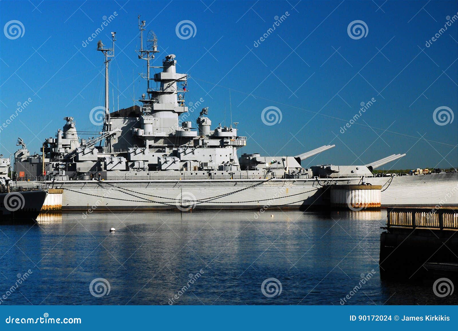 Battleship USS Massacusetts Editorial Stock Image - Image of american ...