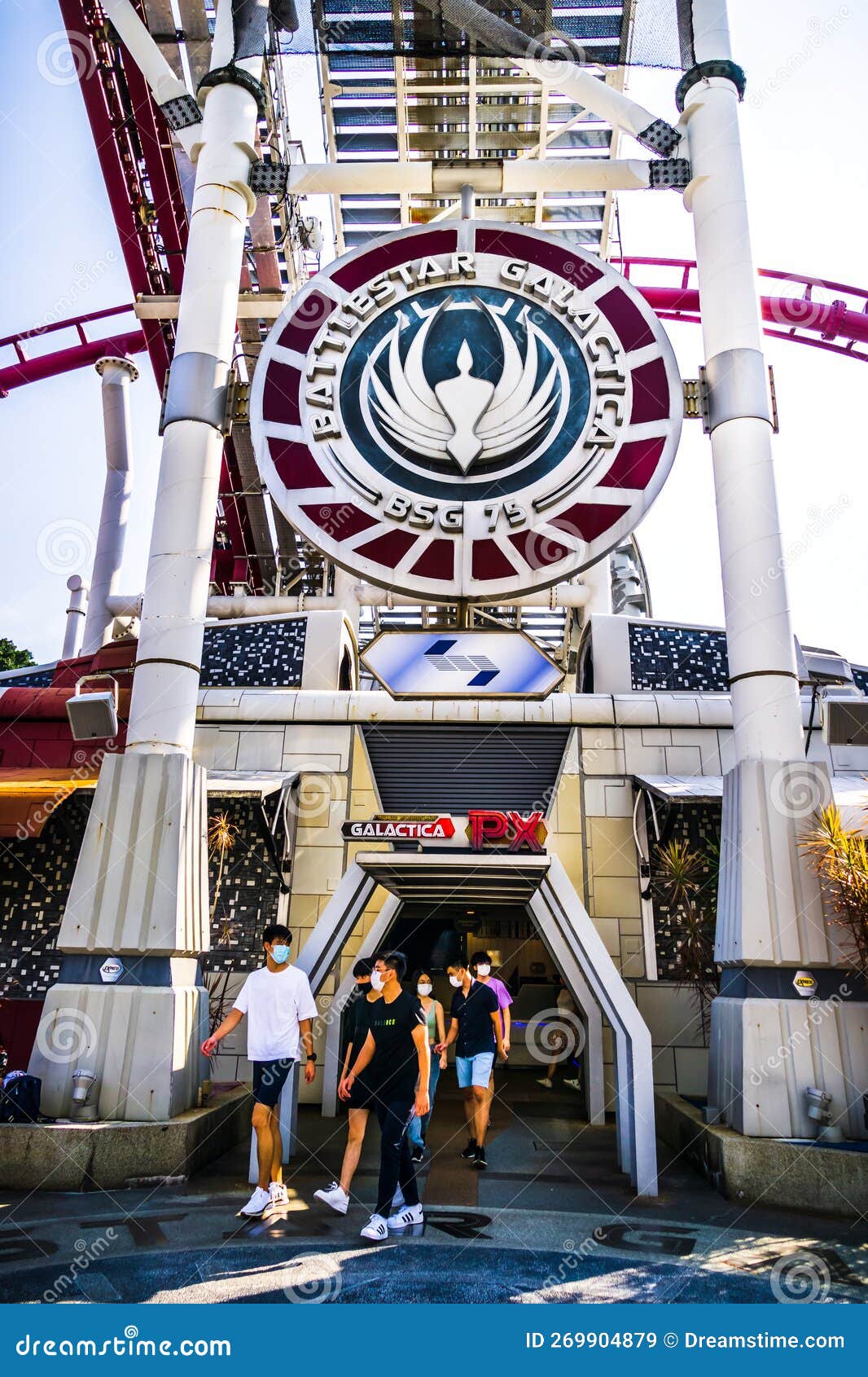 Battlestar Galactica Cylon Rollercoaster in Universal Studios Singapore ... Battlestar Galactica Cylon Rollercoaster in Universal Studios Singapore ...