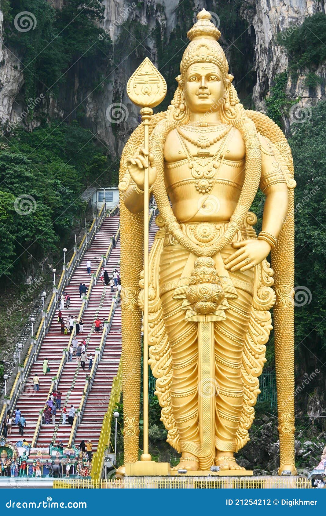 Batu Caves Malaysia Illustration In Black And White Pencil Sketch ...