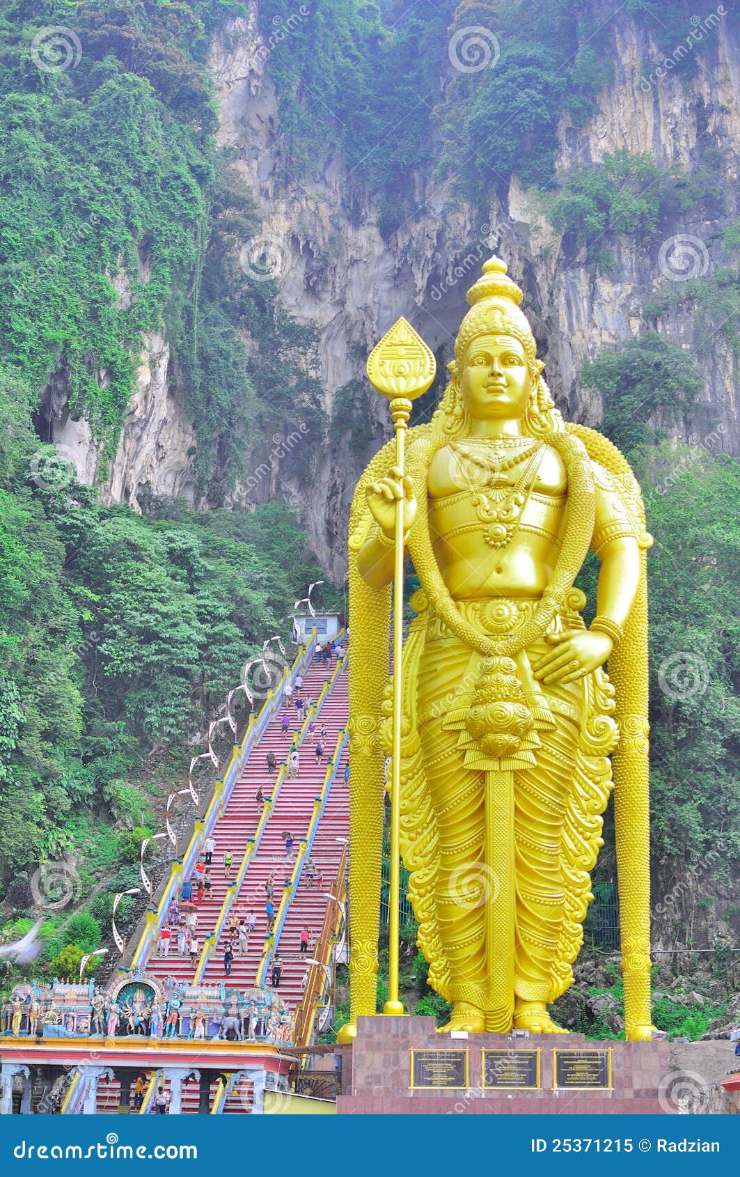 Batu Caves Malaysia Illustration In Black And White Pencil Sketch ...
