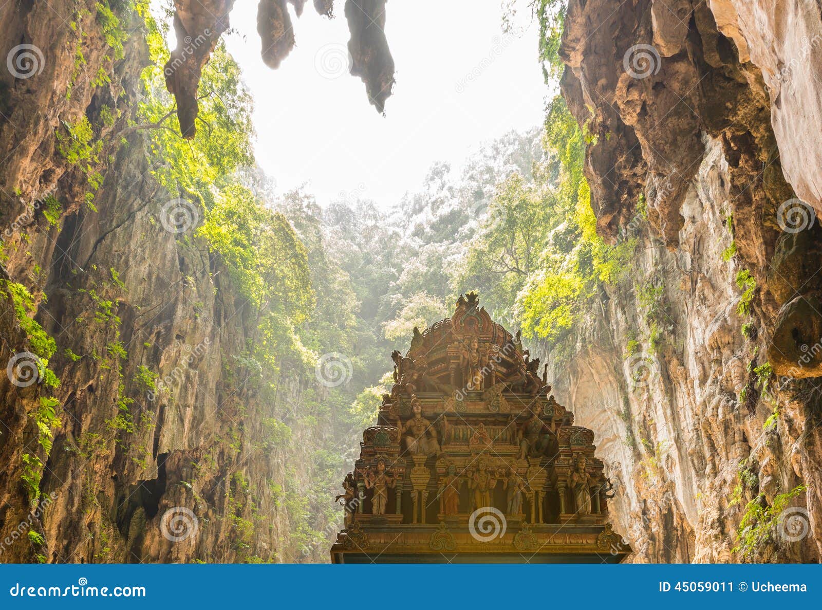 Batu Caves Malaysia Illustration In Black And White Pencil Sketch ...
