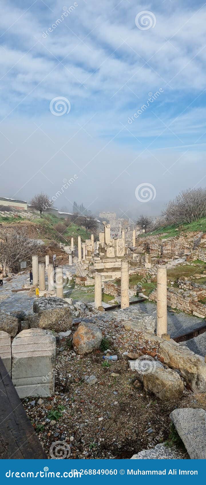 Pilar Dan Reruntuhan Kota Efesus Turki Stock Photo - Image of ...