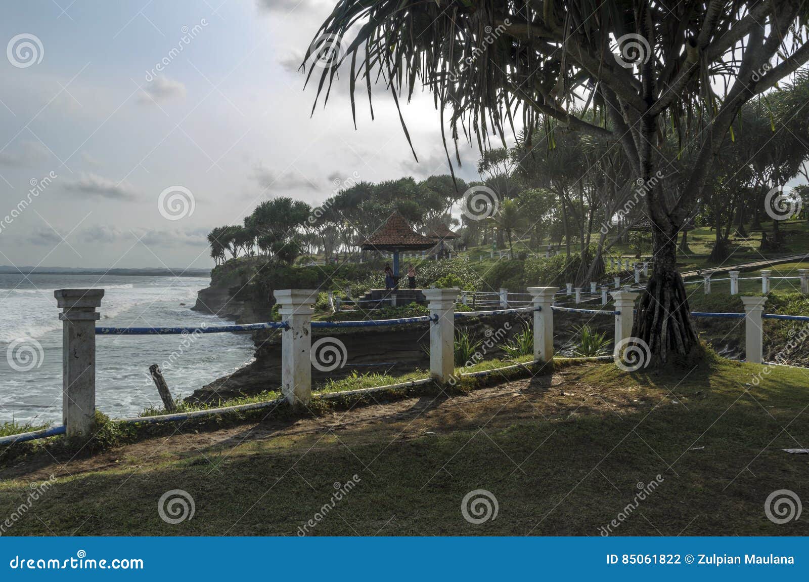 Batu Hiu Beach stock photo. Image of rock, outdoor, indonesia - 85061822