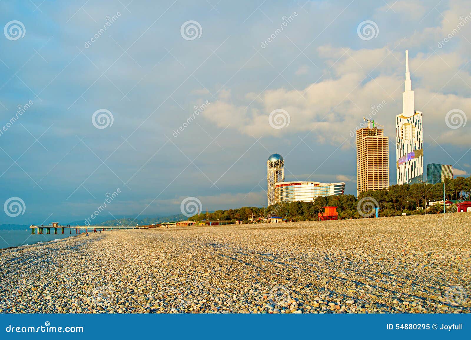 Batumi beach, Georgia stock image. Image of caucasus - 54880295