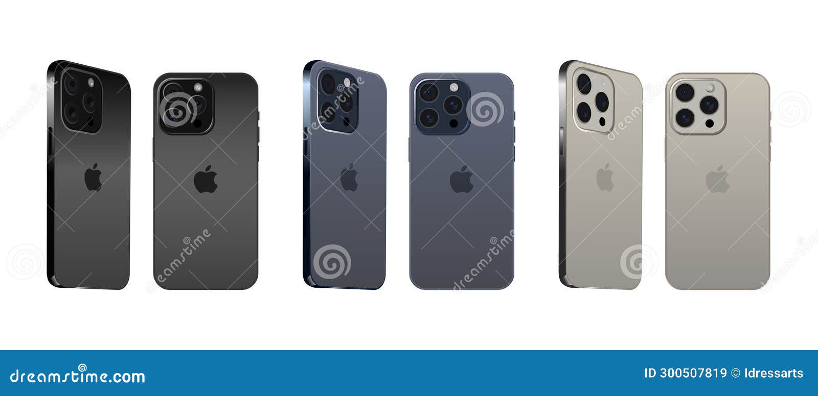 Batumi, Georgia - December 13, 2023. Iphone 15 Pro Model. Set of ...