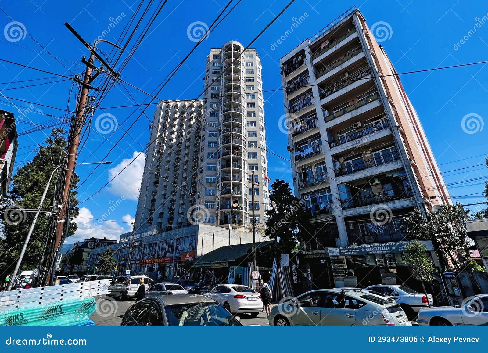 15-story Residential Building Construction In Green District Editorial ...