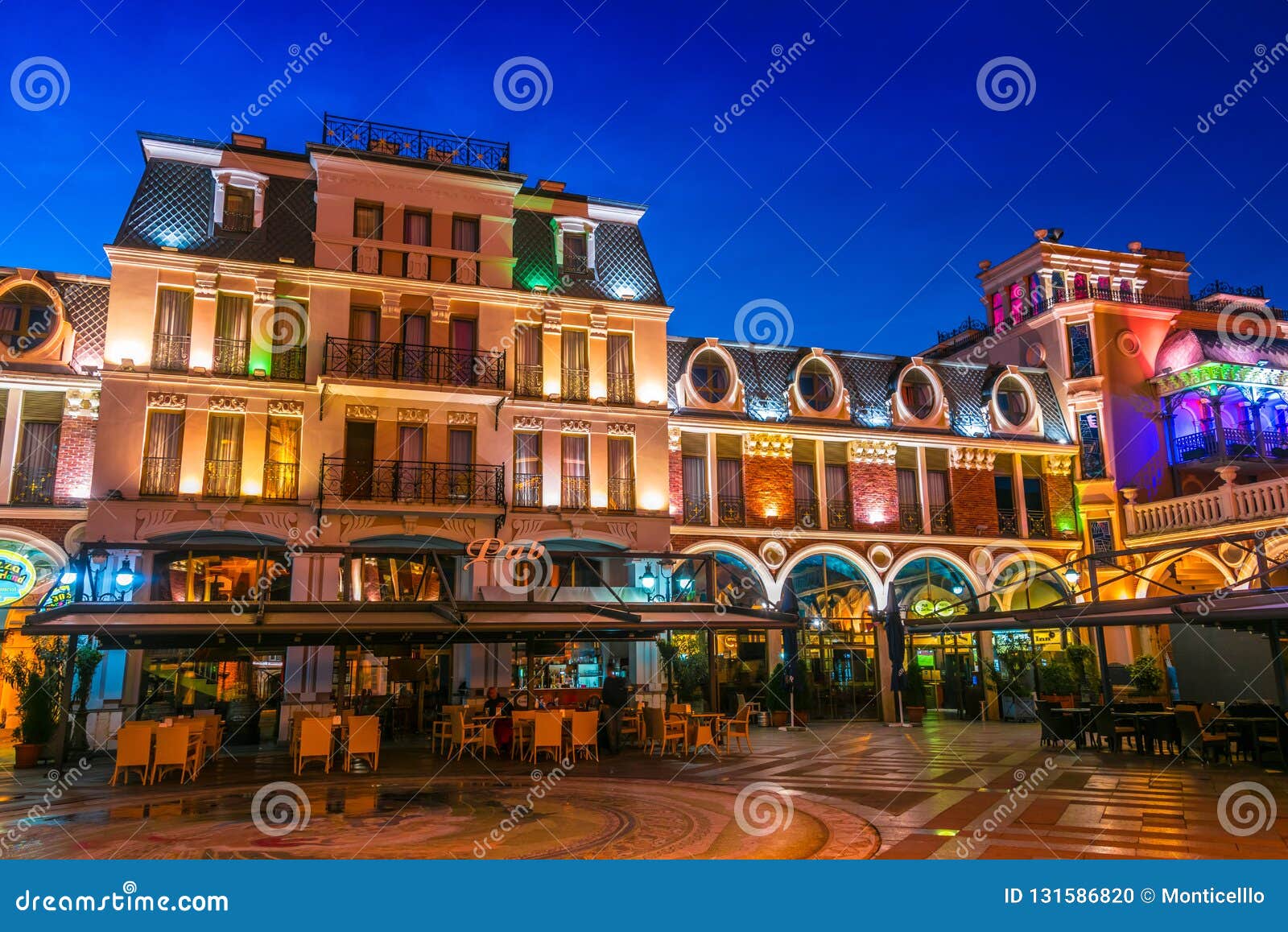 BATUMI, GEORGIA - OCT 28, 2018: Architecture of Batumi Piazza in the ...