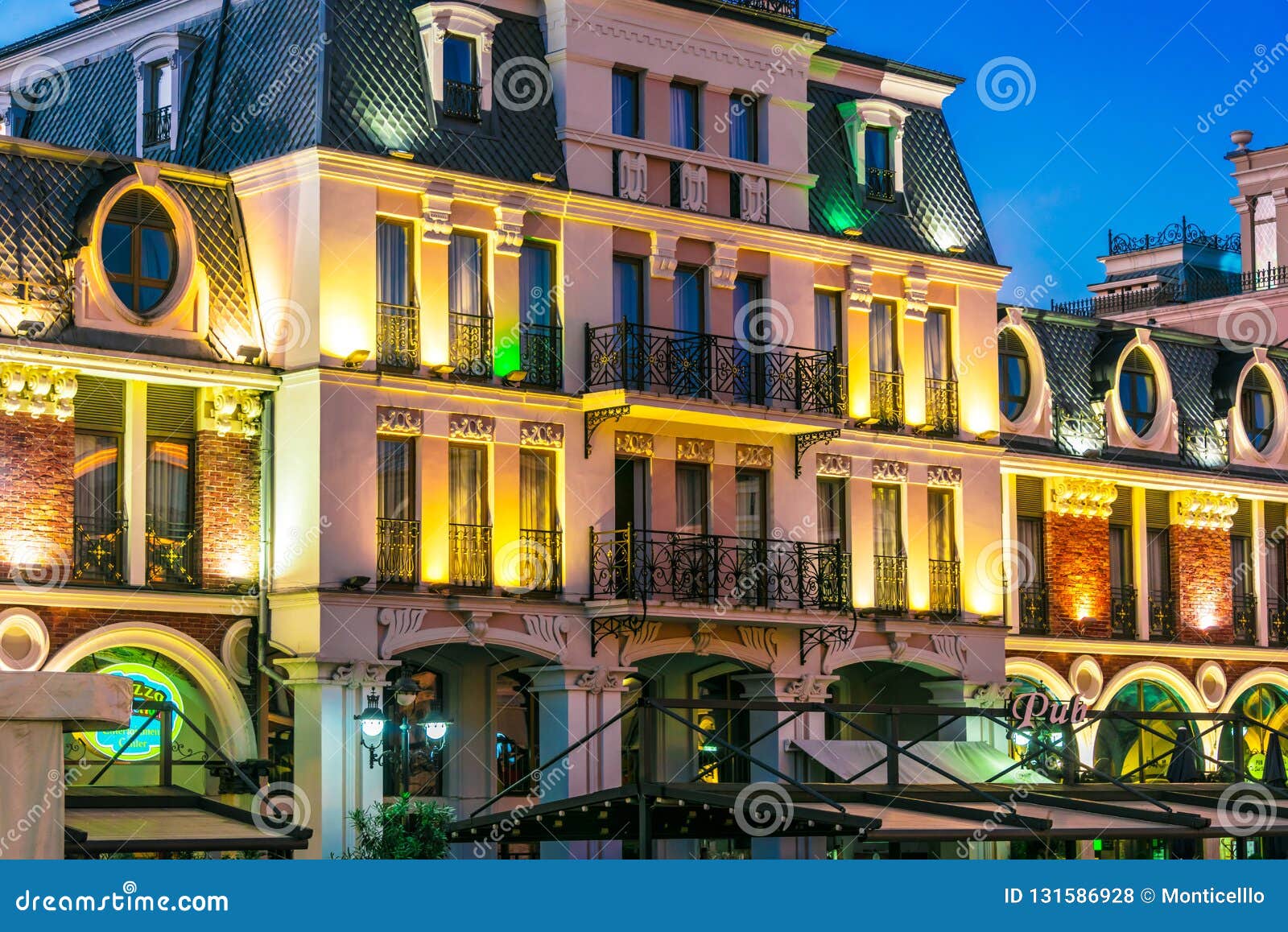 BATUMI, GEORGIA - OCT 28, 2018: Architecture of Batumi Piazza in the ...