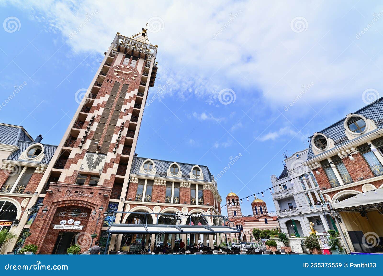 Batumi Piazza Square with Clock Tower Editorial Stock Image - Image of ...