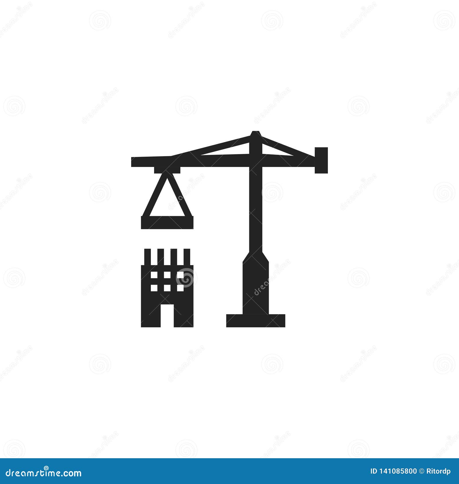 Bau Glyph-Vektor-Ikone, Symbol Oder Logo Vektor Abbildung ...