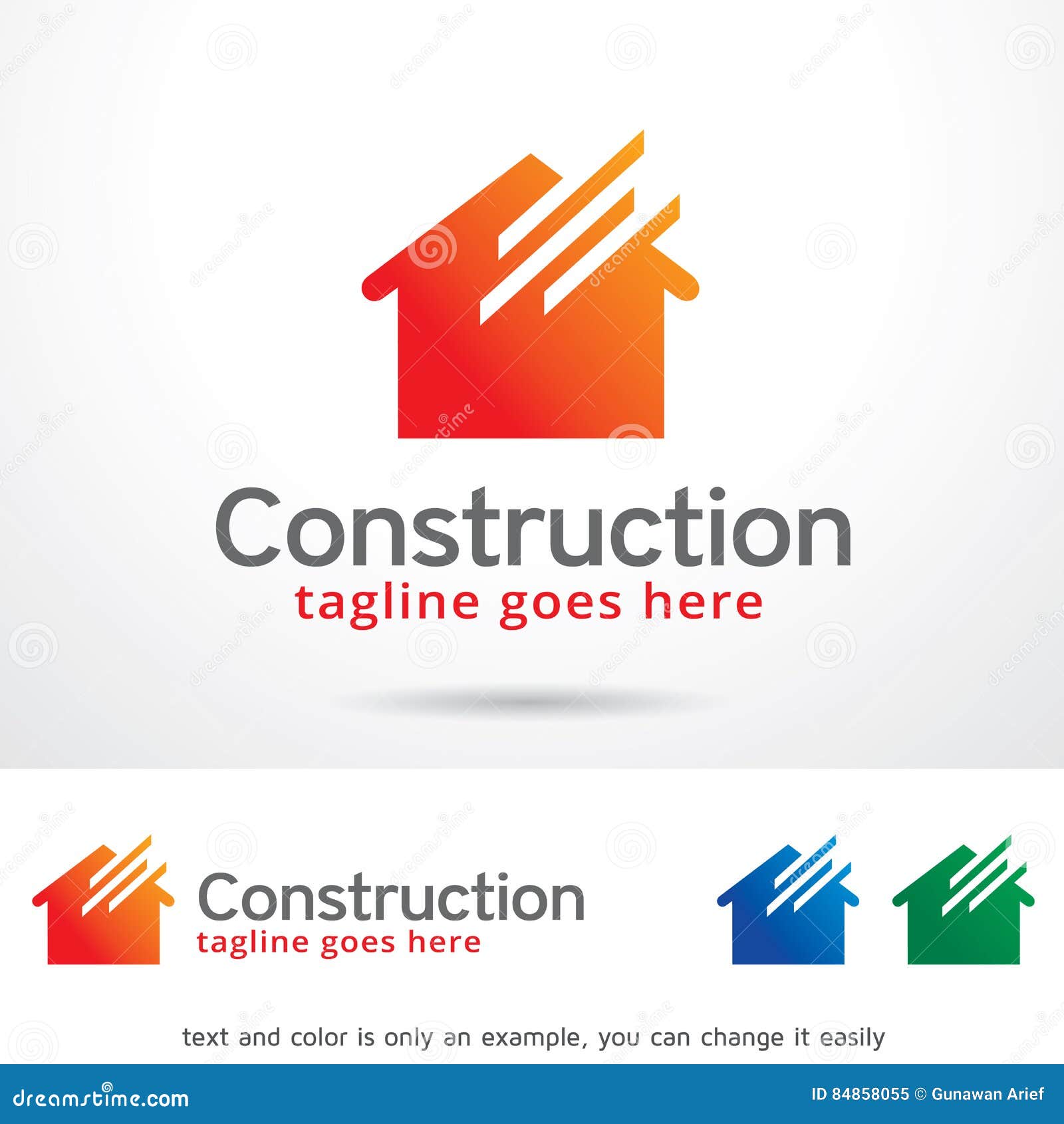 Bau Logo Template Design Vector Vektor Abbildung - Illustration von ...