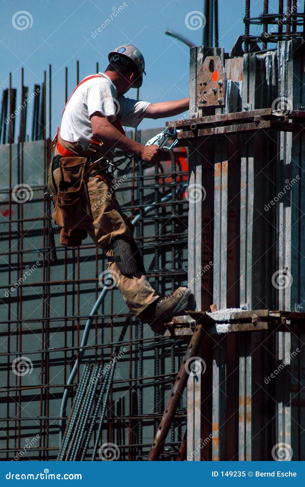 Bauarbeiter stockbild. Bild von wolkenkratzer, industriell - 149235
